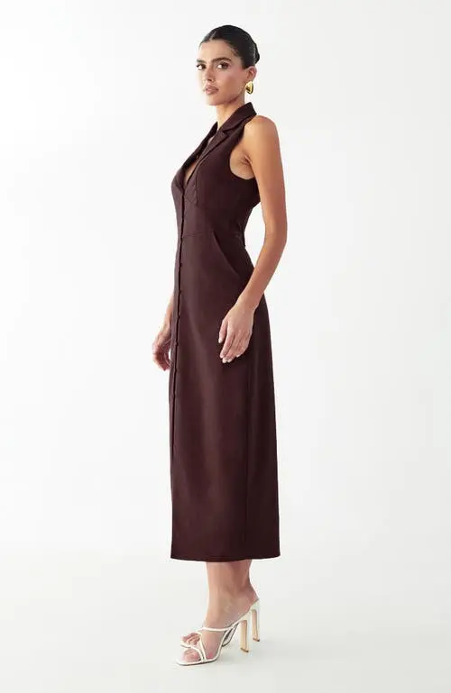 WILLA Barossa Midi Dress - Chocolate