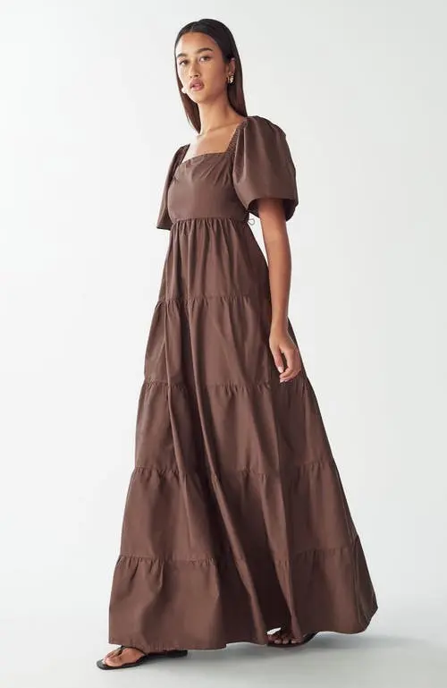 WILLA Zelda Tiered Maxi Dress