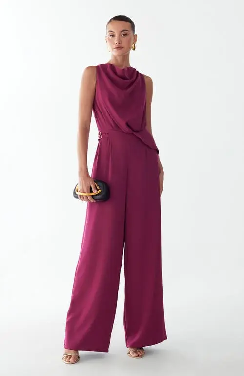 BWLDR Dalia Jumpsuit - Plum