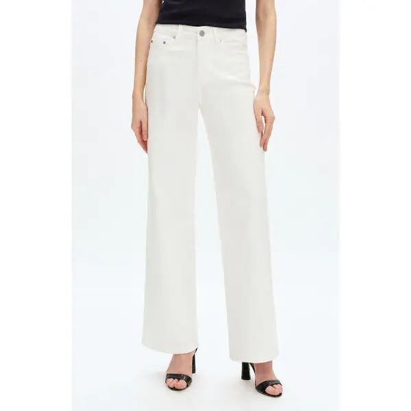 BAYEAS Maeve Straight Leg Jeans - White