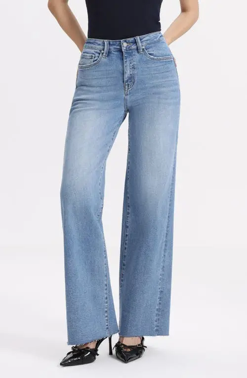 BAYEAS Zephyrine High-waist Wide-leg Jeans - Light Blue