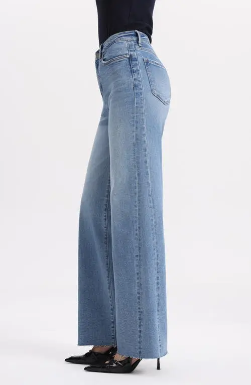 BAYEAS Zephyrine High-waist Wide-leg Jeans - Light Blue