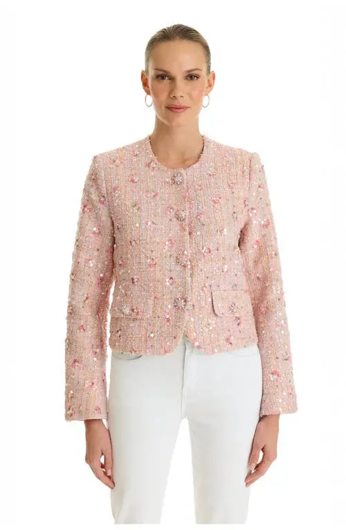 THE NOLI SHOP May Tweed Crystal Jacket - Multi