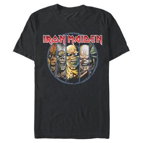 IRON MAIDEN Classic Faces Short Sleeve Graphic T-shirt