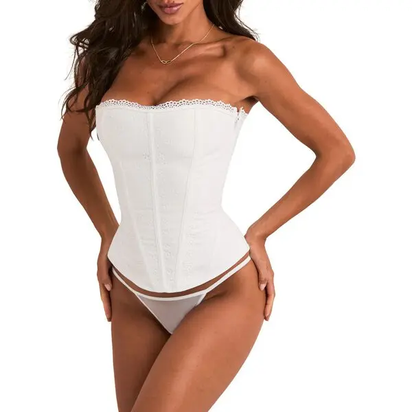 ADORE ME Willla Unlined Strapless Corset - White