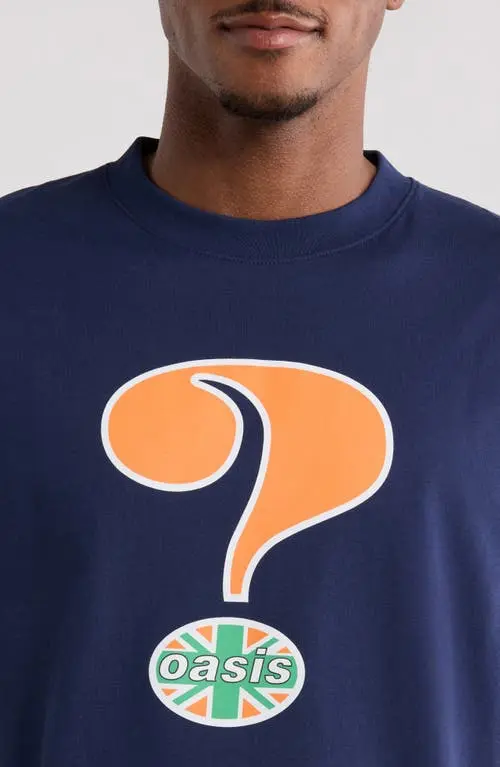 PLEASURES X Oasis Question Mark Graphic T-shirt
