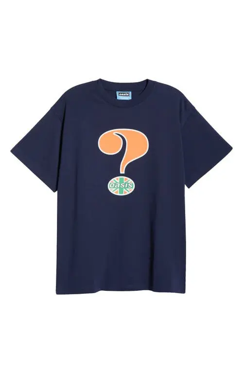 PLEASURES X Oasis Question Mark Graphic T-shirt