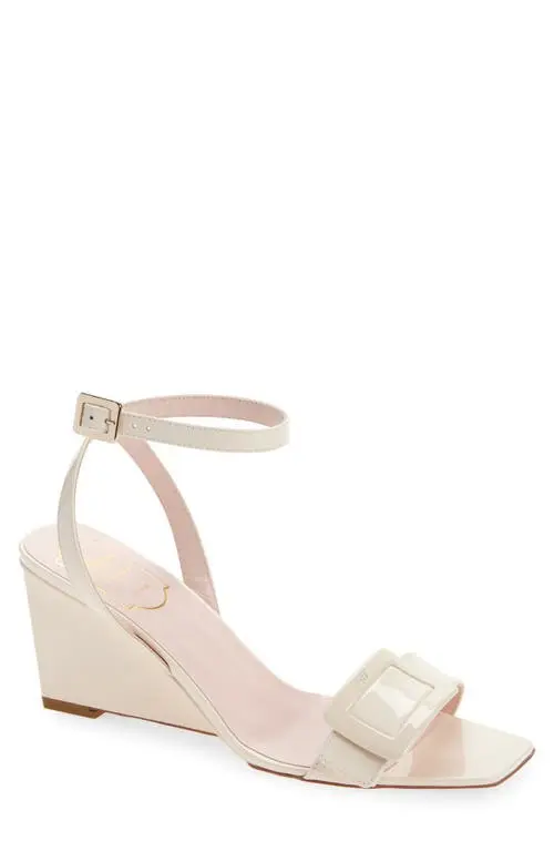 ROGER VIVIER Belle Vivier Wedge Sandal - Cire