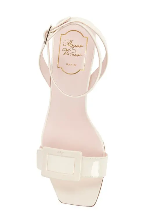 ROGER VIVIER Belle Vivier Wedge Sandal - Cire