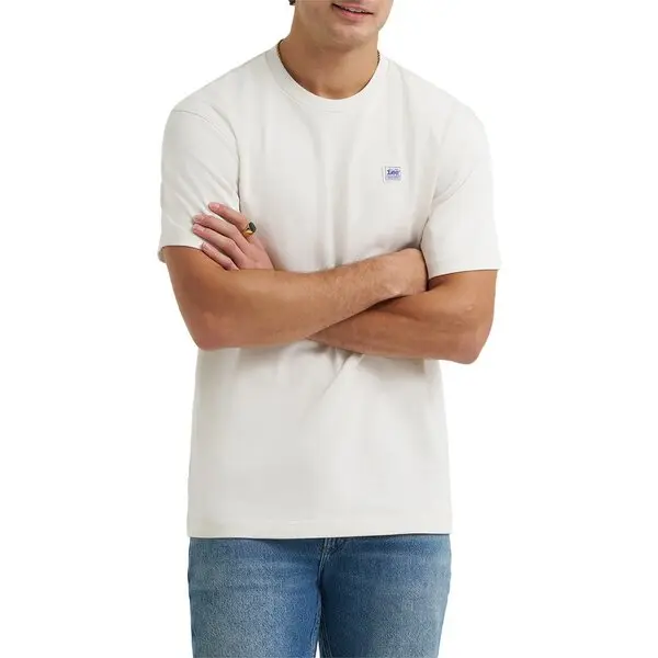 LEEM Logo Patch T-shirt - Ecru