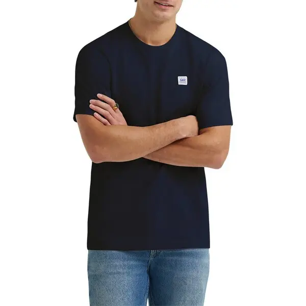 LEEM Logo Patch T-shirt - Rebel Navy