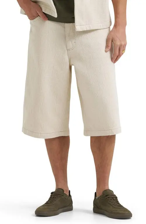 LEEM Denim Bermuda Shorts - Natural Greige