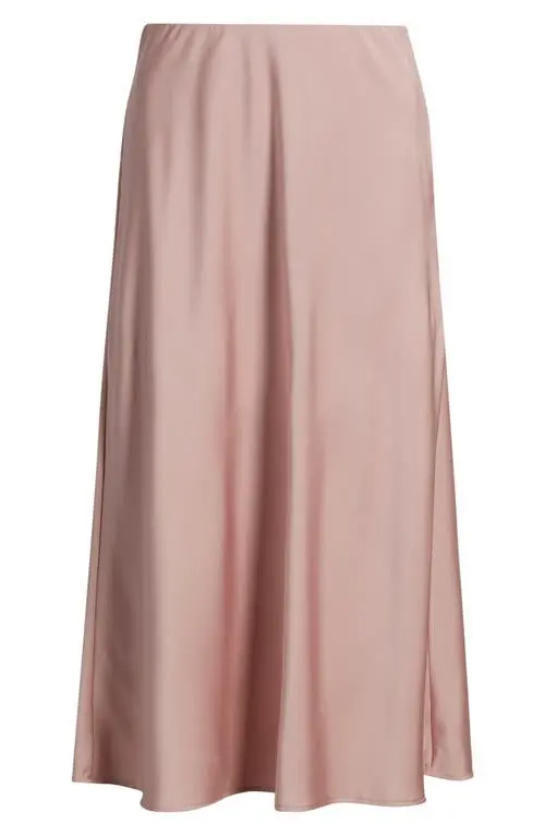 TAHARI ASL Satin Midi Skirt - Rose Petal