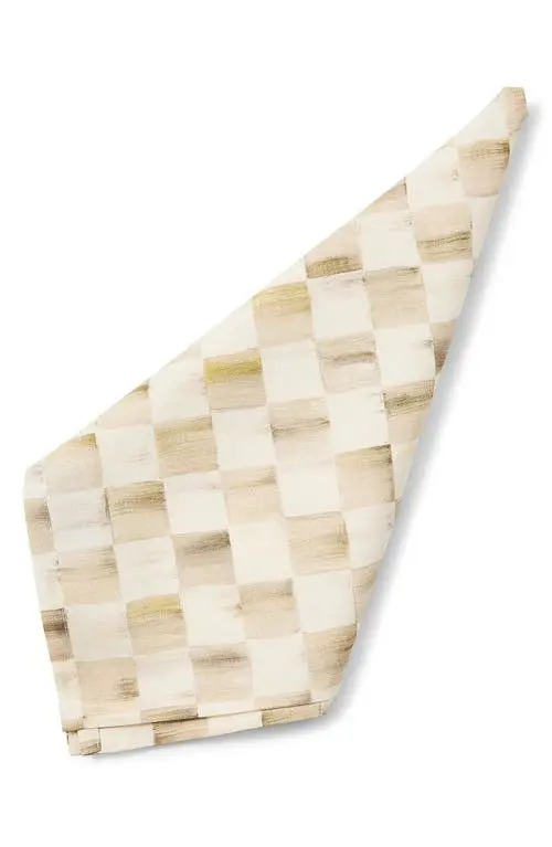 MACKENZIE-CHILDS Check Napkin - Mocha