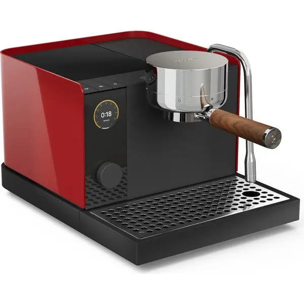 FELLOW Espresso Series 1 Espresso Machine - Cherry Red/walnut