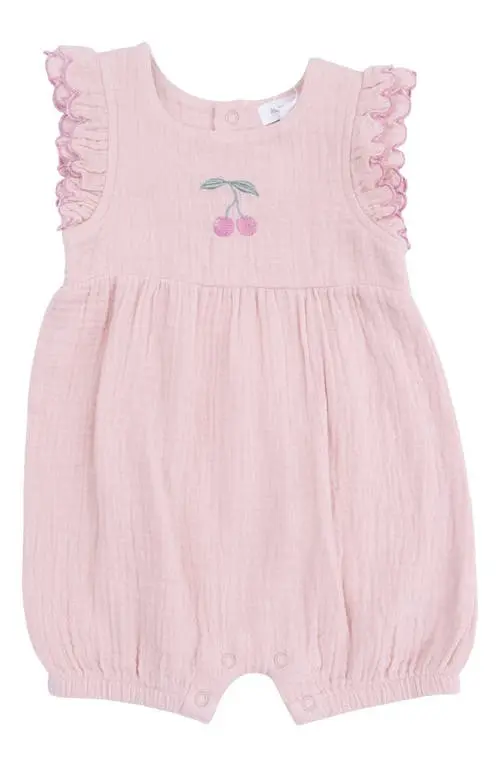 ANGEL DEAR Organic Cotton Muslin Bubble Romper - Pink