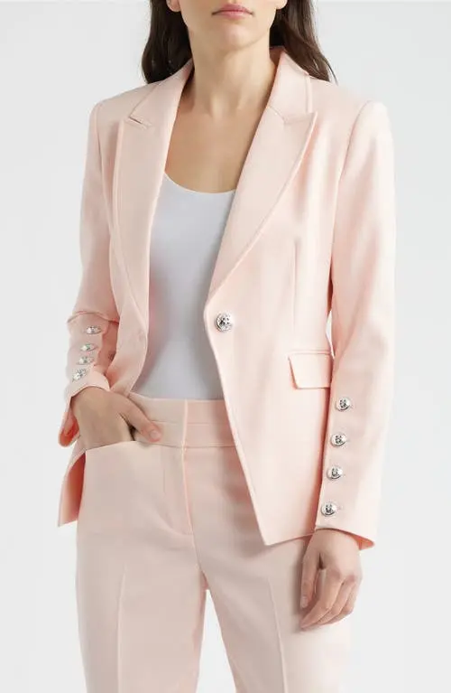 TAHARI ASL One-button Blazer - Slipper Pink