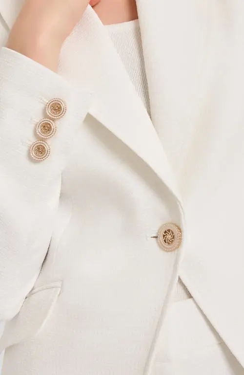 TAHARI ASL One-button Blazer - Ivory