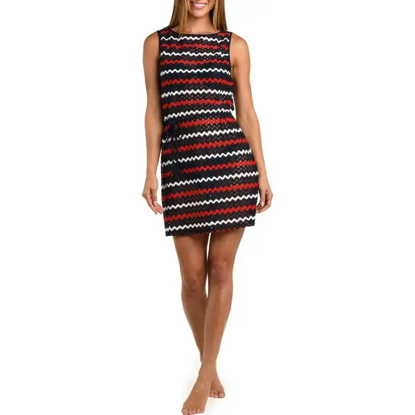 SUNSHINE 79 American Sweetheart Sleeveless Dress - Blue Multi
