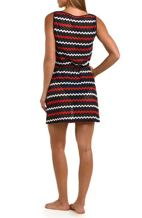 SUNSHINE 79 American Sweetheart Sleeveless Dress - Blue Multi