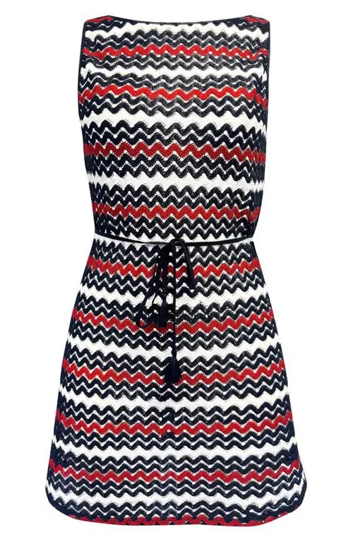 SUNSHINE 79 American Sweetheart Sleeveless Dress - Blue Multi