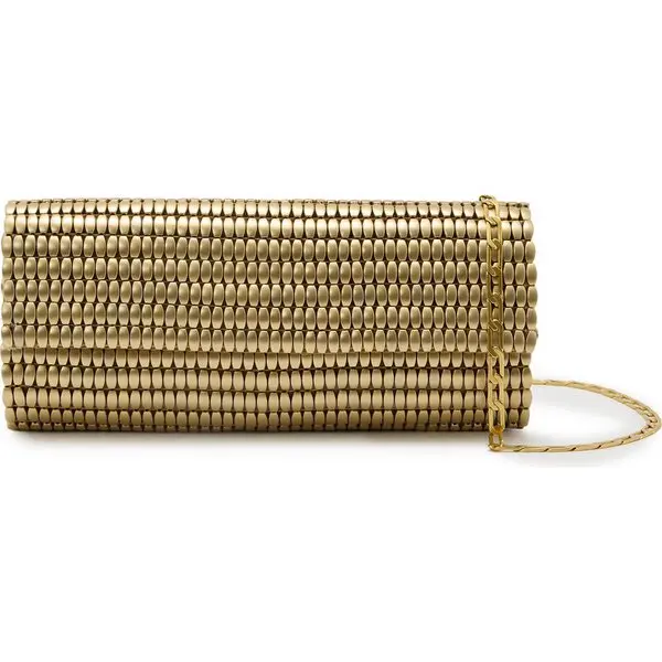 REISS Rosa Clutch - Gold