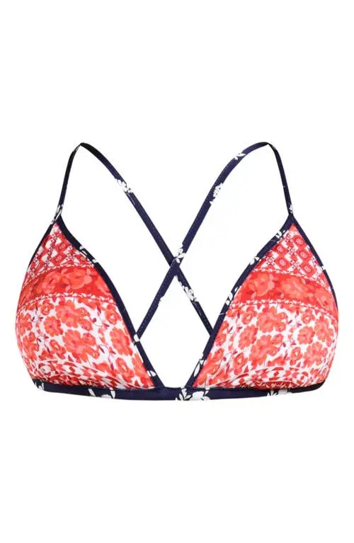 SUNSHINE 79 Flowers & Stripes Reversible Bikini Top