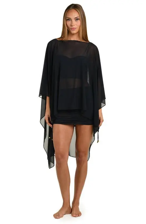 SUNSHINE 79 Mesh Cover-up Top - Black