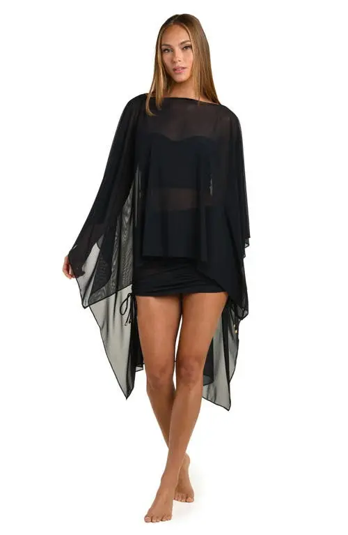 SUNSHINE 79 Mesh Cover-up Top - Black