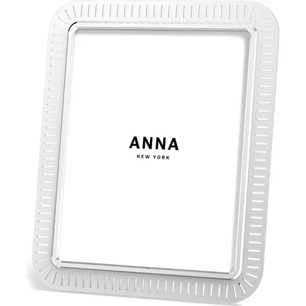 ANNA NEW YORK Striations 8 X 10-inch Picture Frame - Silver