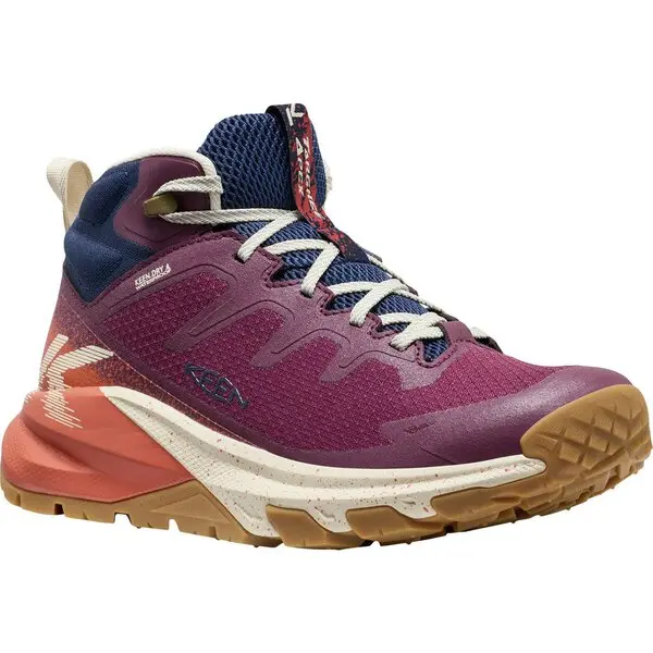 Keen Targhee Apex Mid Waterproof Hiking Boot - Fig/burnt Brick
