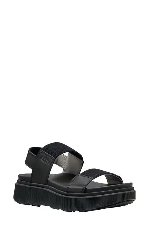 Keen Elle Mila Platform Sandal - Black/black