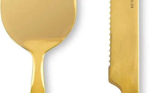 MACKENZIE-CHILDS Check Cake Server Set