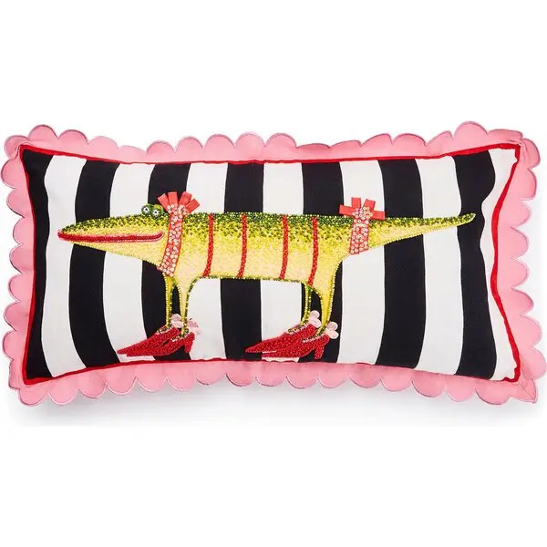 MACKENZIE-CHILDS Patience Brewster Gloria Alligator Lumbar Pillow - Multi