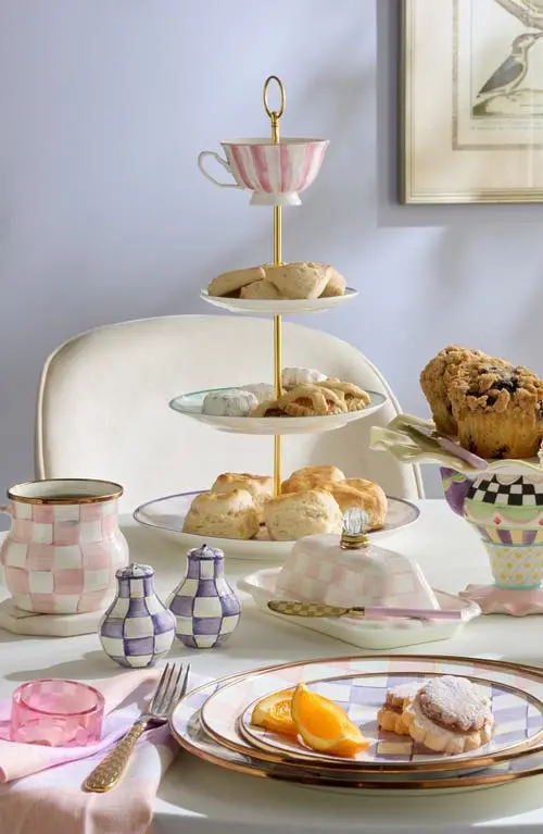 MACKENZIE-CHILDS Wonderland Three Tier Sweet Stand