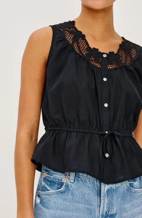 Rails Leilani Peplum Cotton Top
