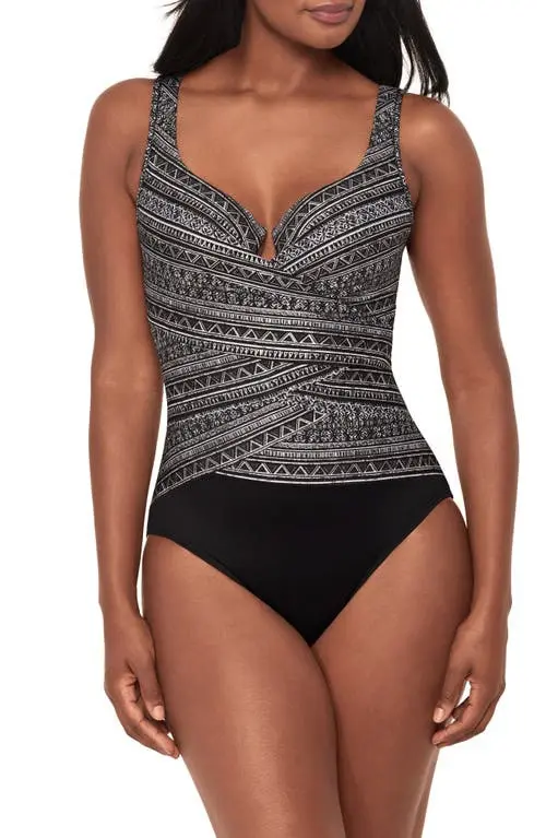 Miraclesuit Elysium Escape Underwire One-piece Swimsuit - Black/white