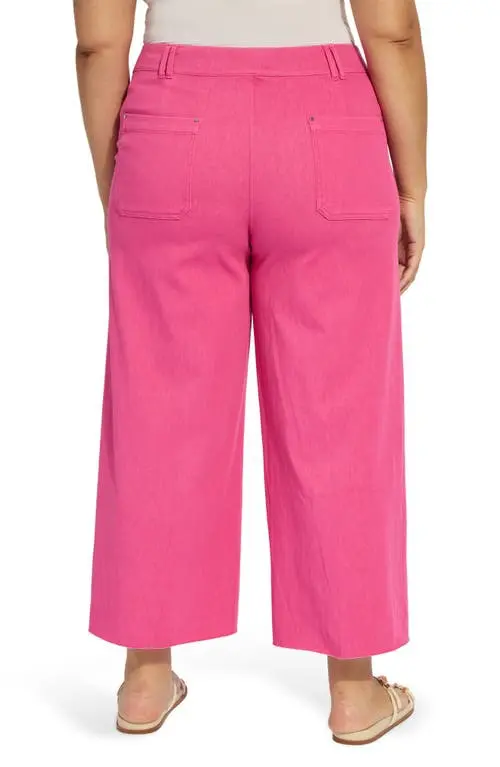 Lyssé Erin Pintuck Pleat Wide Leg Jeans
