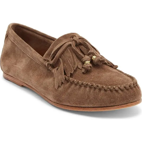 Freda Salvador Celeste Driving Loafer - Sesame Suede