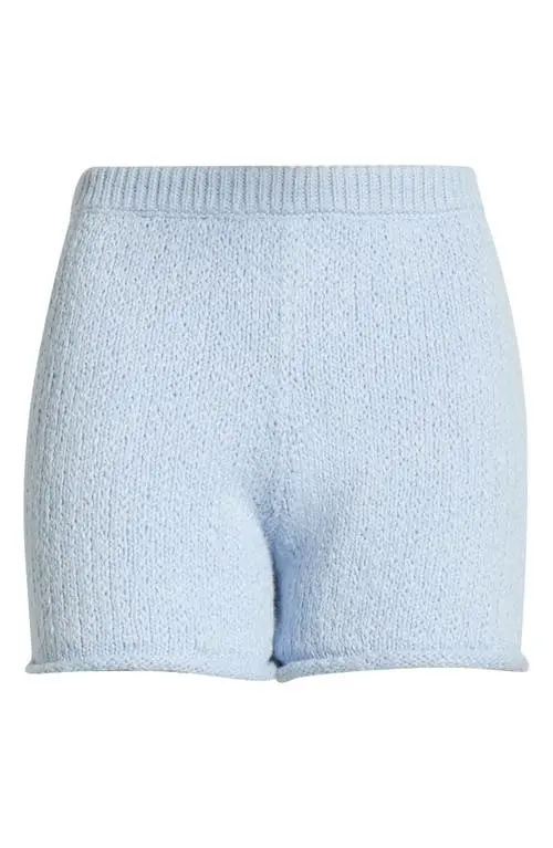 Lunya Cloud Cotton Knit Lounge Shorts - Whisper Blue