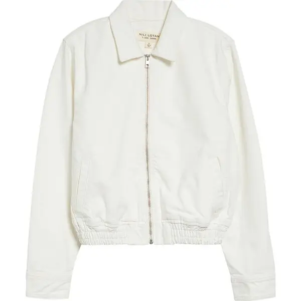 NILI LOTAN Najac Denim Jacket - Cream