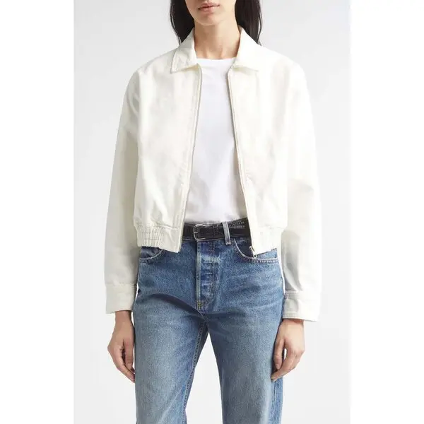 NILI LOTAN Najac Denim Jacket - Cream