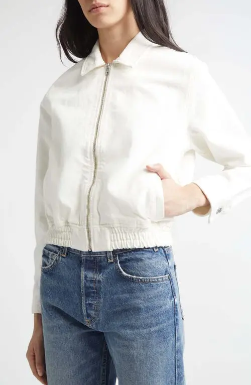 NILI LOTAN Najac Denim Jacket - Cream
