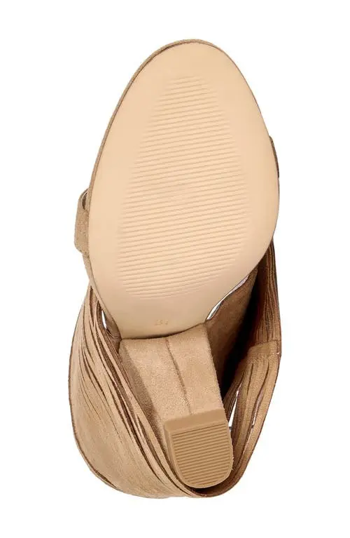 AZALEA WANG Dreia Ankle Cuff Wedge Sandal
