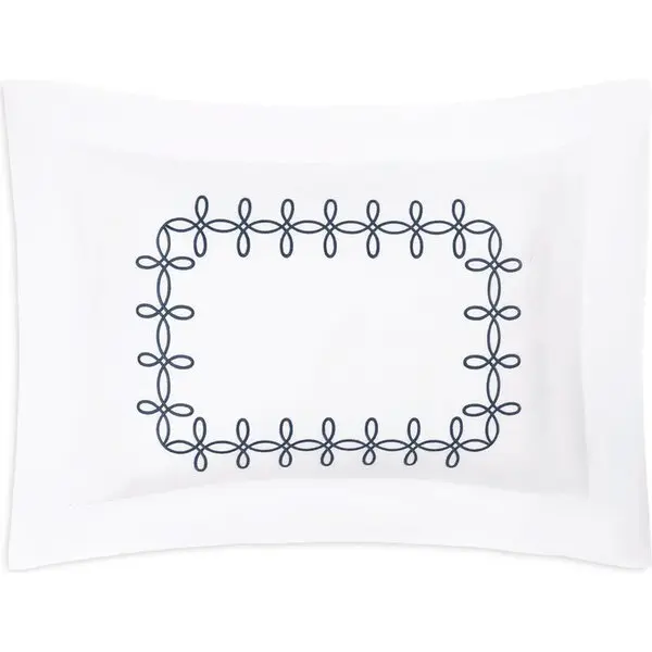 MATOUK Gordian Knot Egyptian Cotton Percale Pillow Sham - Baltic