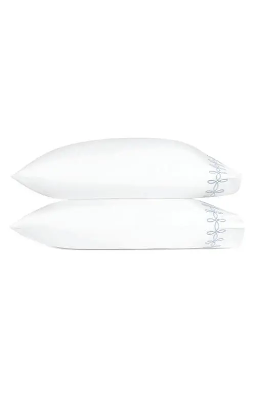 MATOUK Gordian Knot Egyptian Cotton Percale Set Of 2 Pillowcases - Wedgwood