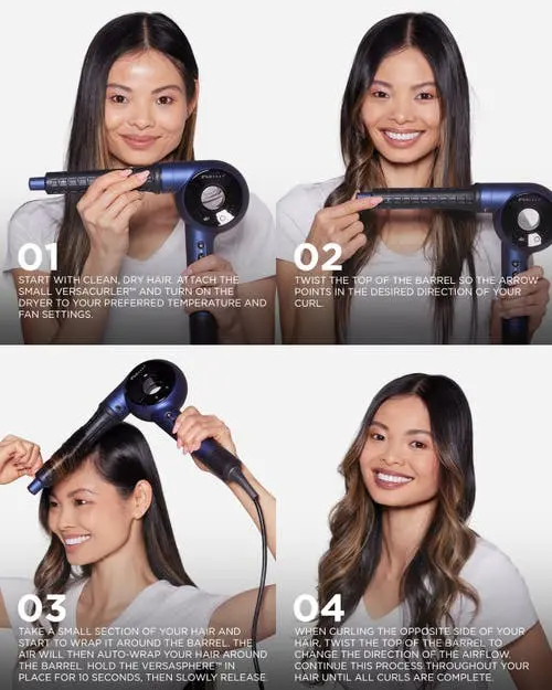 LUXURY BRANDS LLC The Versasphere Pro Air 6-in-1 Multi-styler