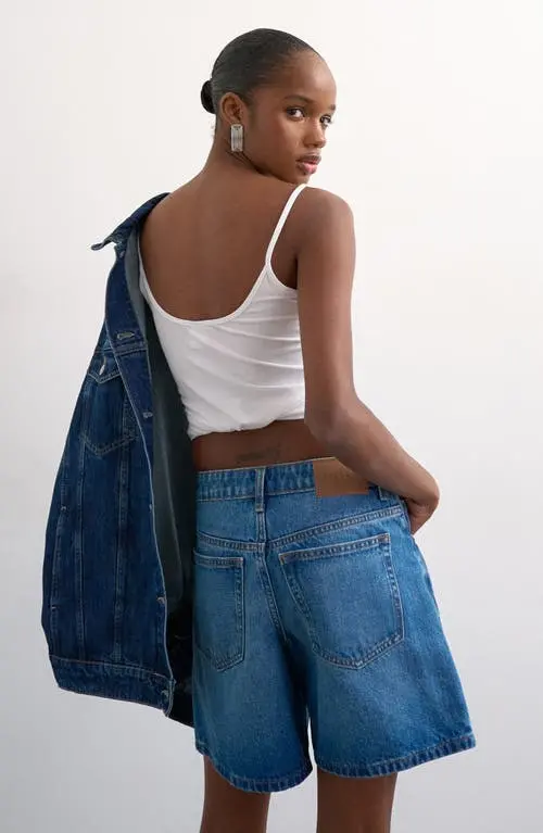 Topshop Editor Mid-rise Denim Shorts
