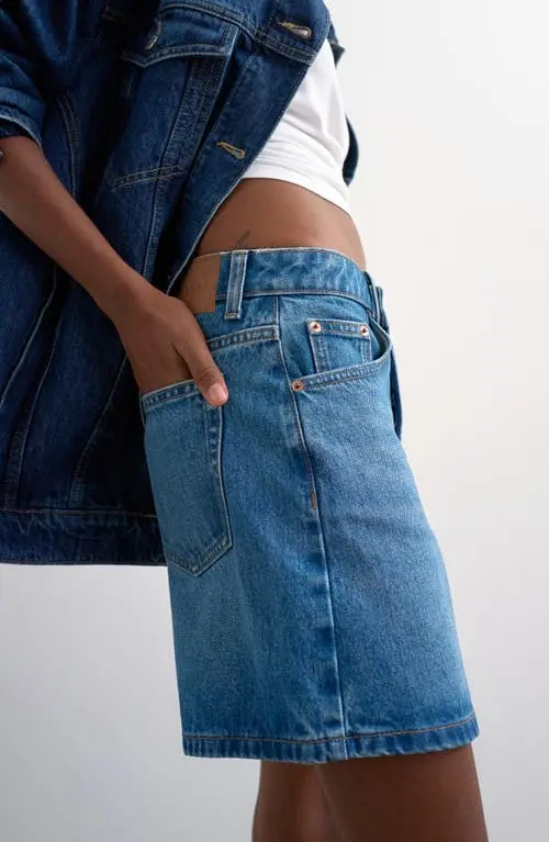 Topshop Editor Mid-rise Denim Shorts