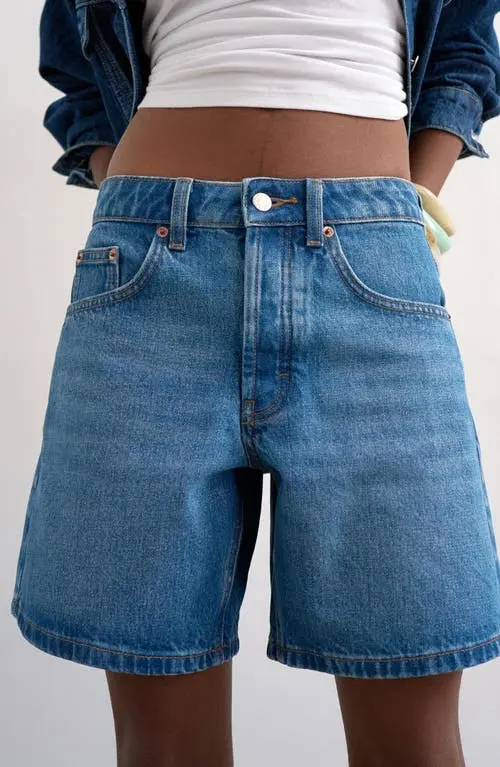 Topshop Editor Mid-rise Denim Shorts